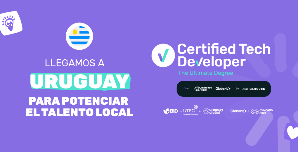 Certified Tech Developer en Uruguay: abierta la inscripción para recibir una de las 300 becas